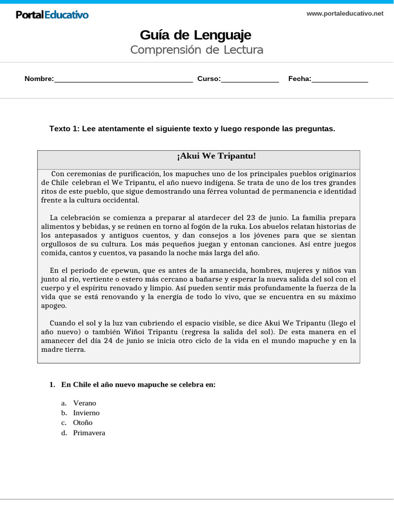 GP8 Comprension de Lectura Argumentacion Vocabulario | PDF