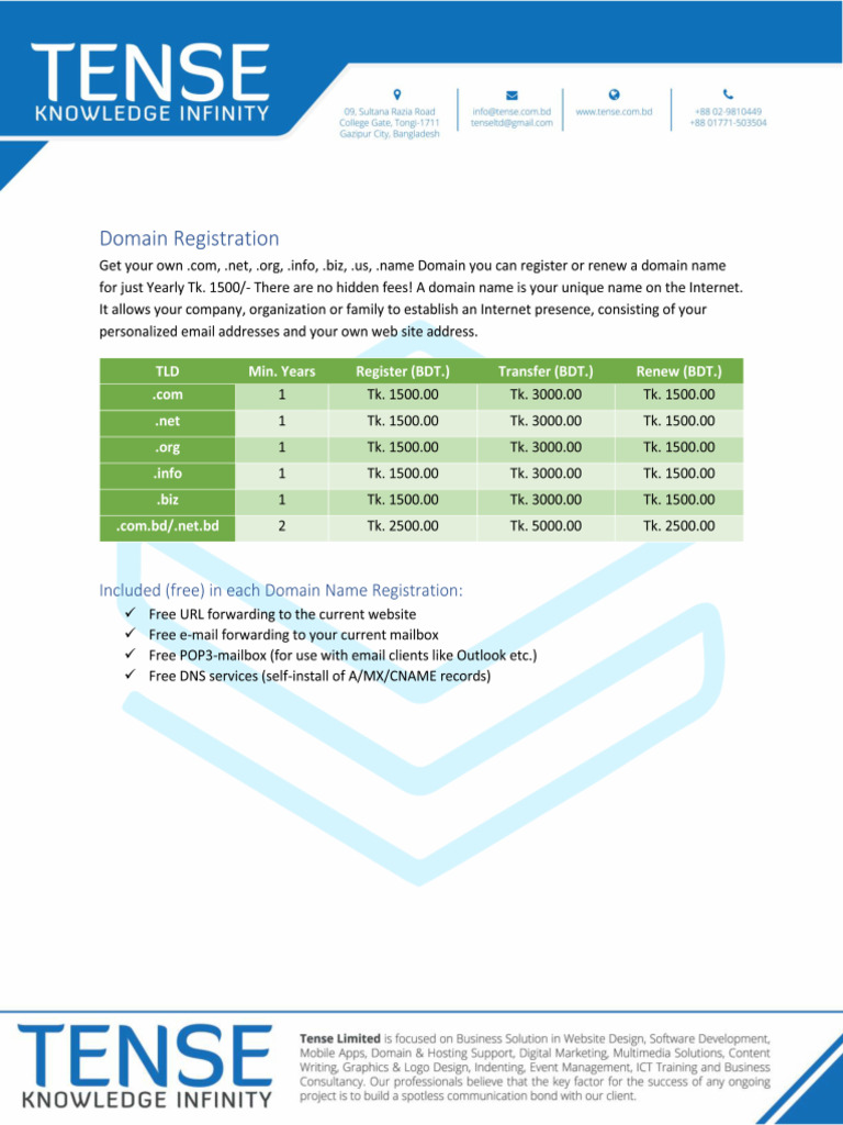 Tense System - Dynamic Website Proposal06 | PDF