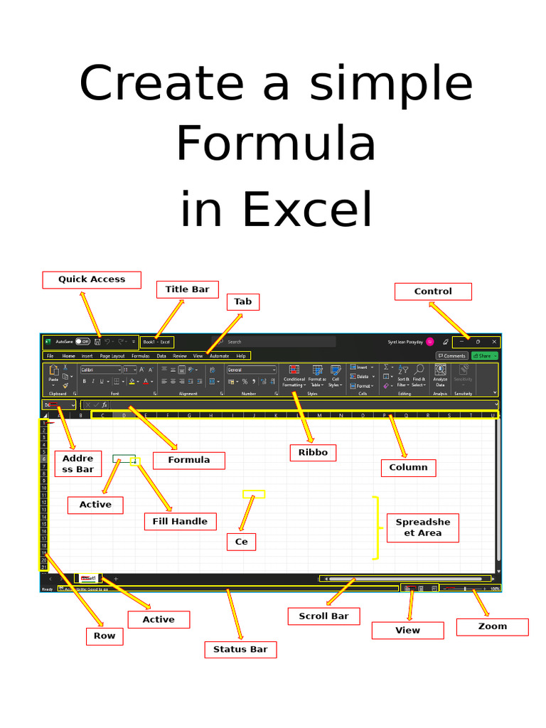 MS Excel - Lesson 1 | PDF
