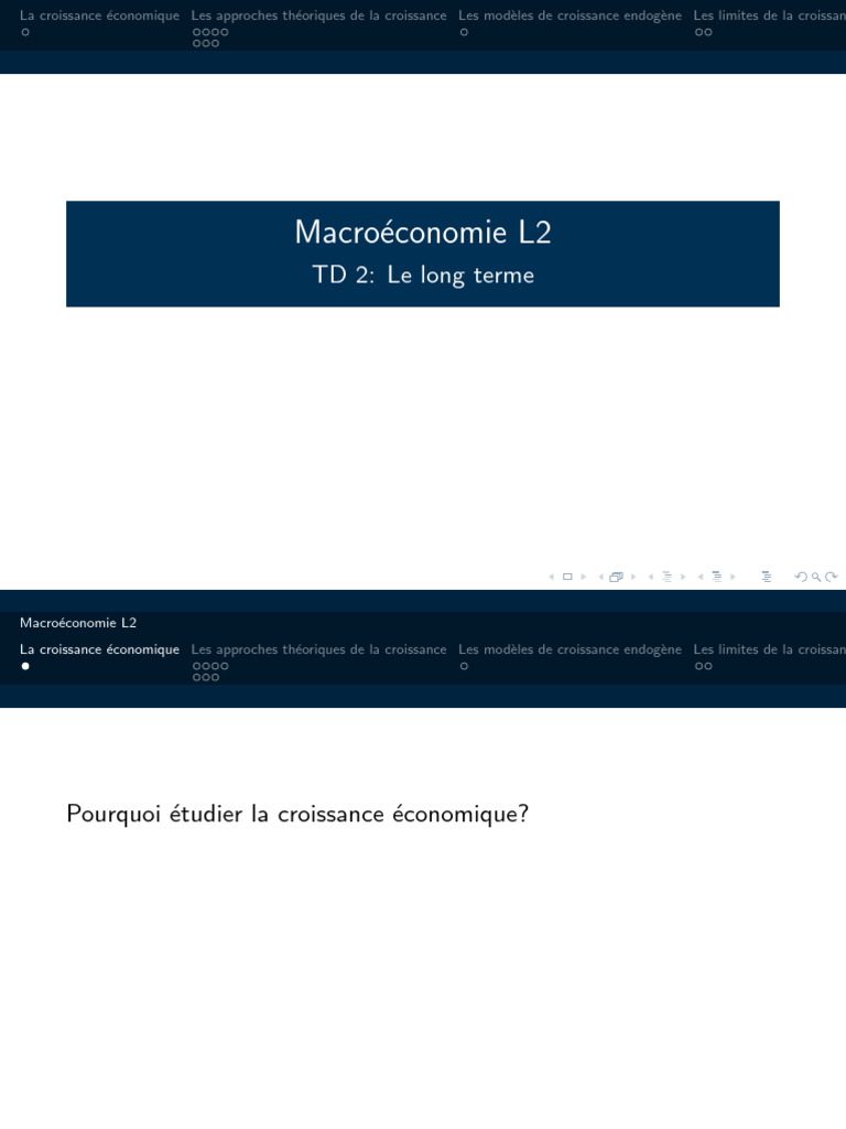 TD 2 Le Long Terme | PDF