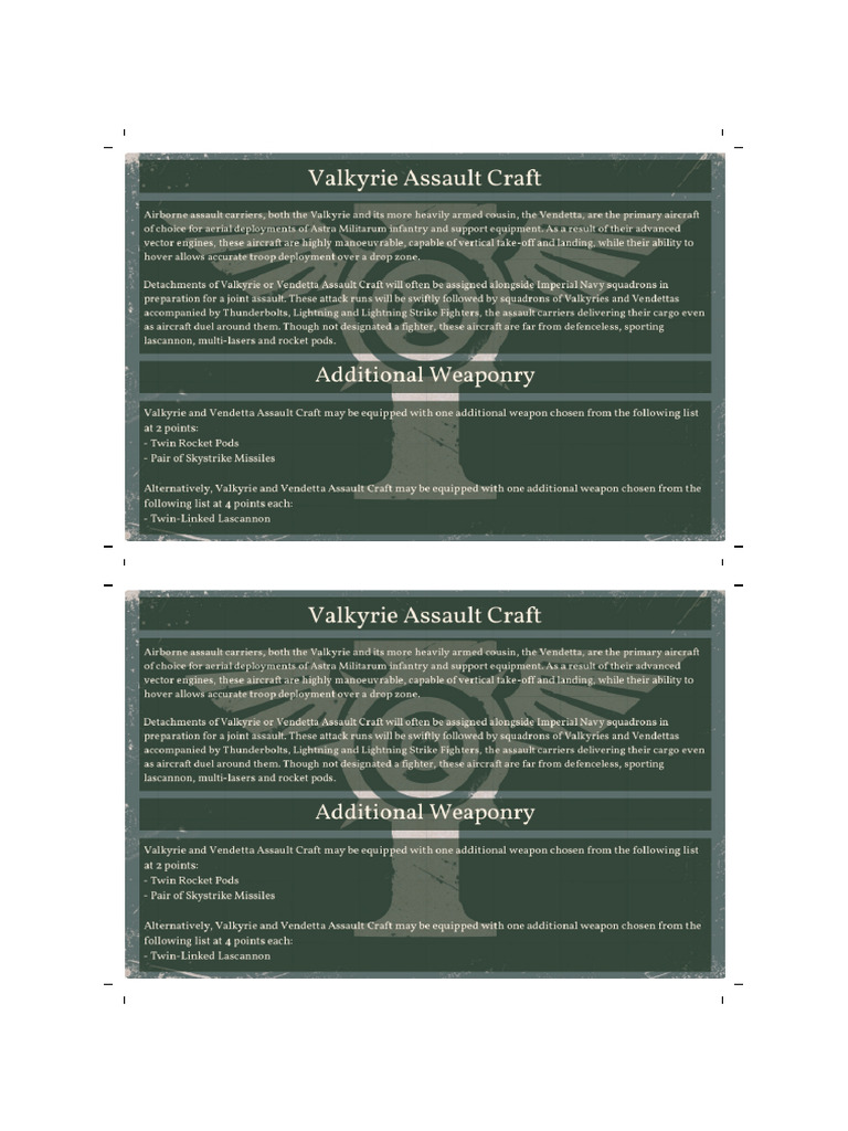 Astra Militarum (Back) | PDF