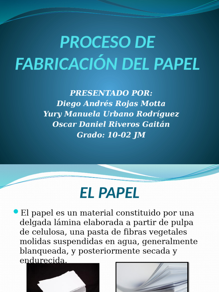 Procesodefabricacindelpapel 150902031228 Lva1 App6892 | PDF | Papel ...