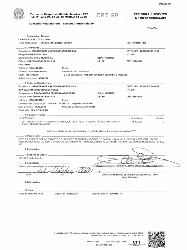 TRANSFORMADOR CARRIL Dctos Técnicos | PDF