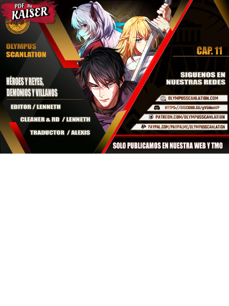 11-20 El Héroe, El Rey Demonio y El Villano | PDF