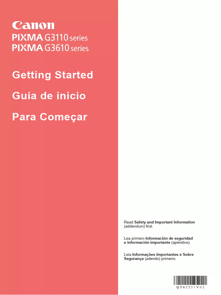 Manual de Usuario Canon PIXMA G3110 (Español - 28 Páginas) | PDF