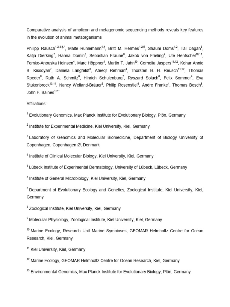 2019 743 Moesm1 Esm | PDF | Amplicon | 16 S Ribosomal Rna
