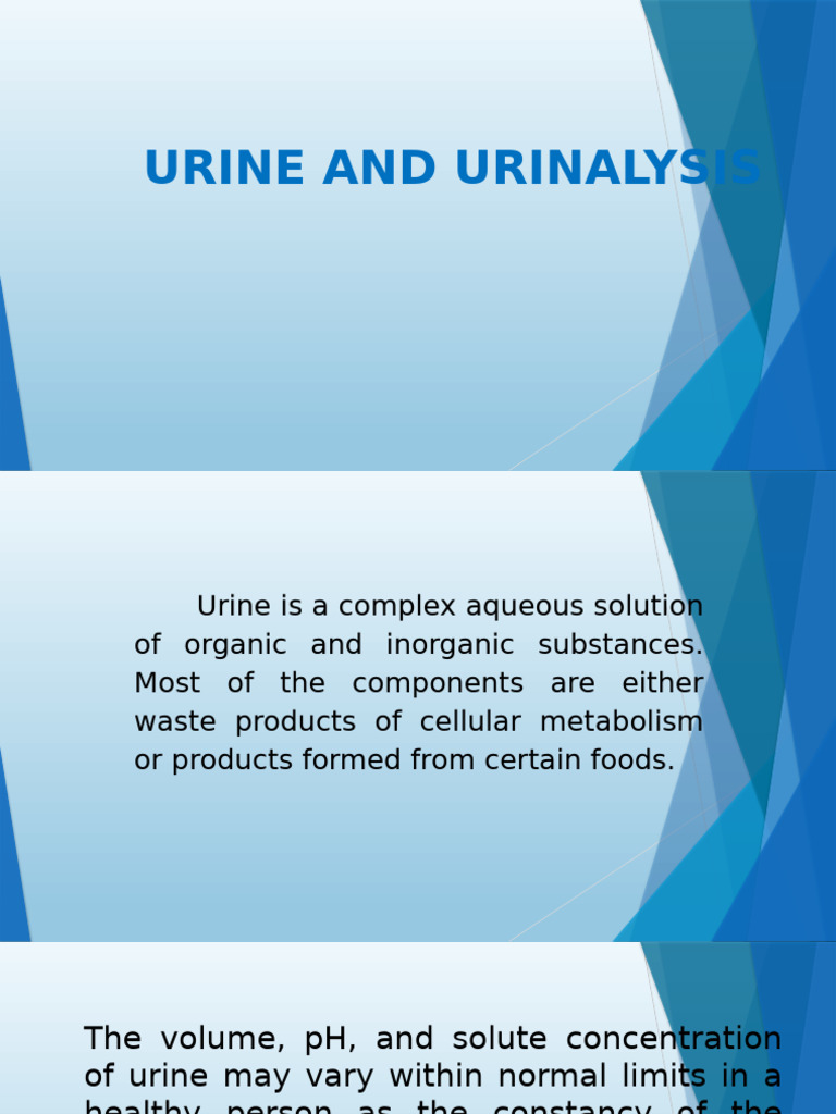 Urine and Urinalysis | PDF
