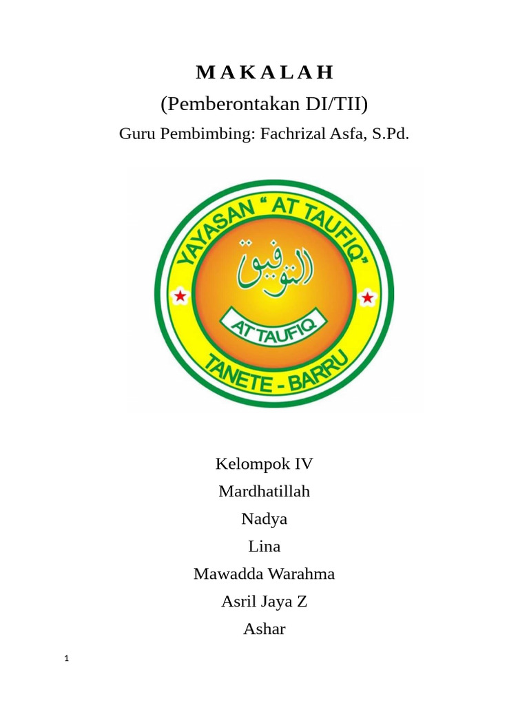 Pemberontakan DI TII | PDF