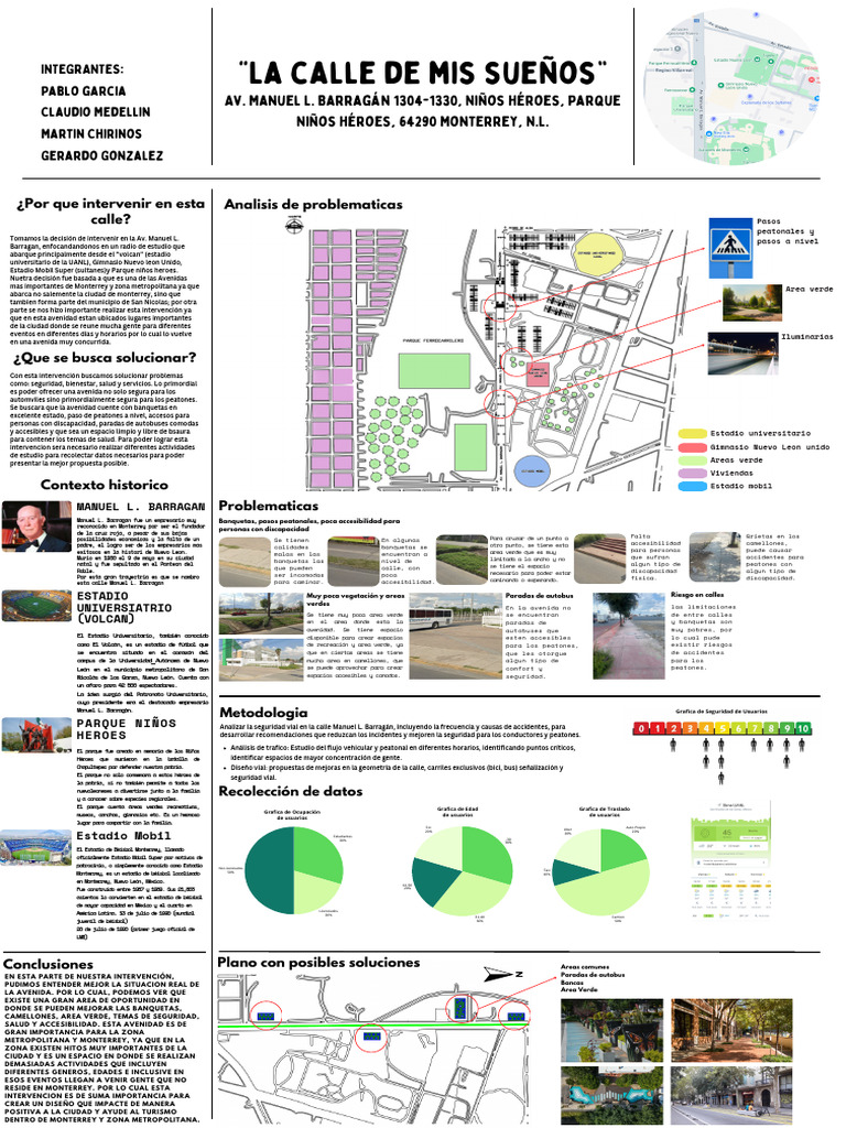 Mejora Urbana en Av. Manuel L. Barragán | PDF | Peatonal | Seguridad vial