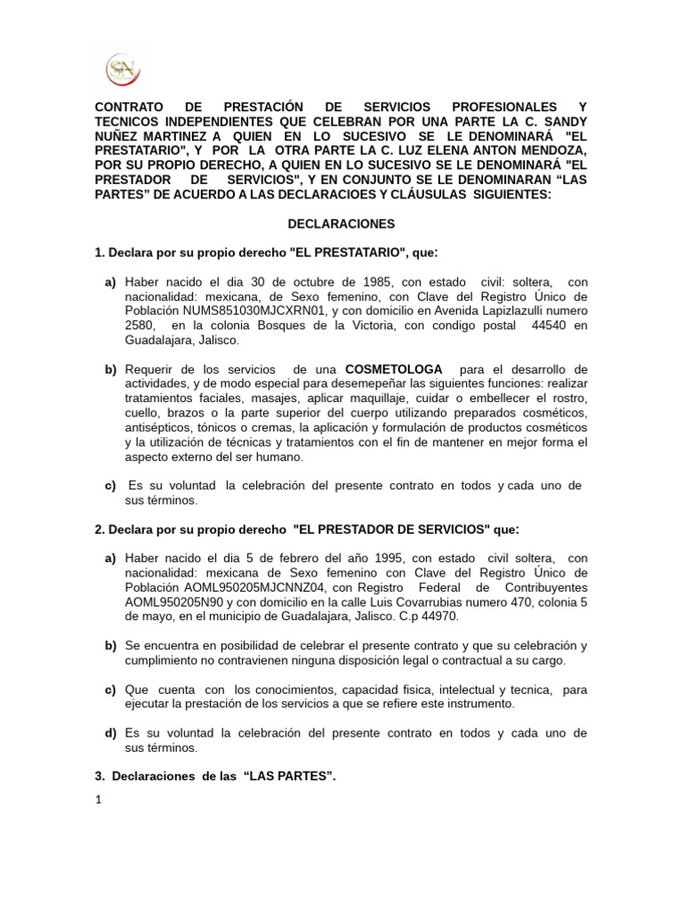 Sandy Nuñez VS Luz Elena | PDF