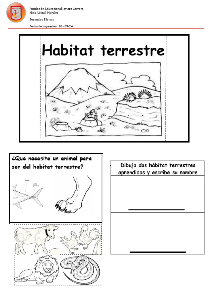 Guia Recortable Tipos de Hábitat | PDF