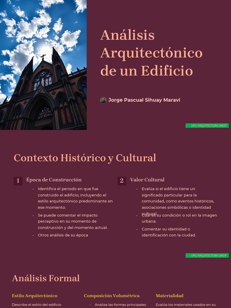 Analisis Arquitectonico de Un Edificio | PDF