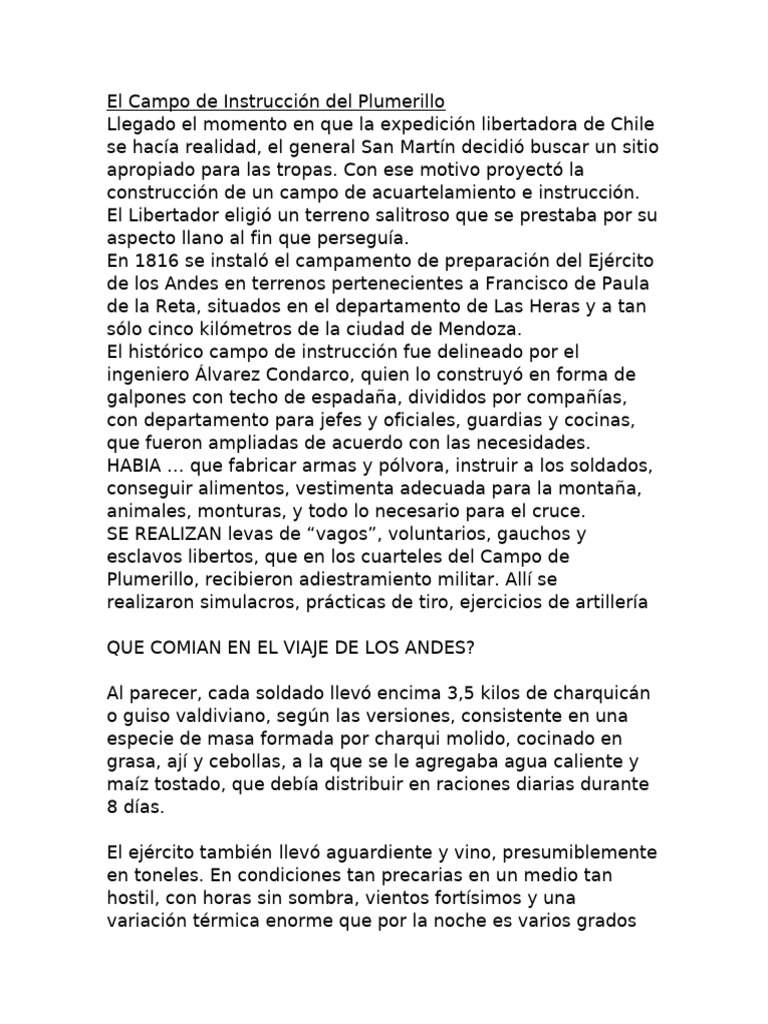 El Plumerillo | PDF