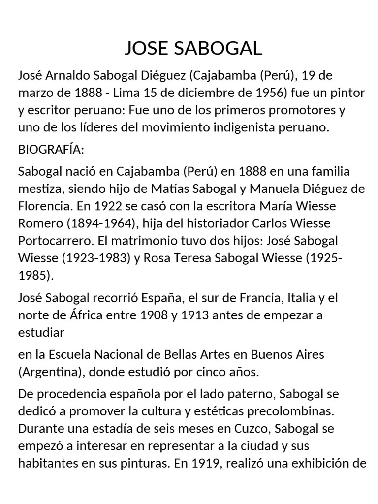 Jose Sabogal | PDF