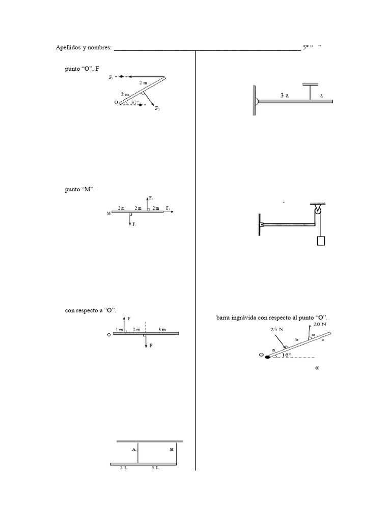 Práctica Calificada de Estática II | PDF