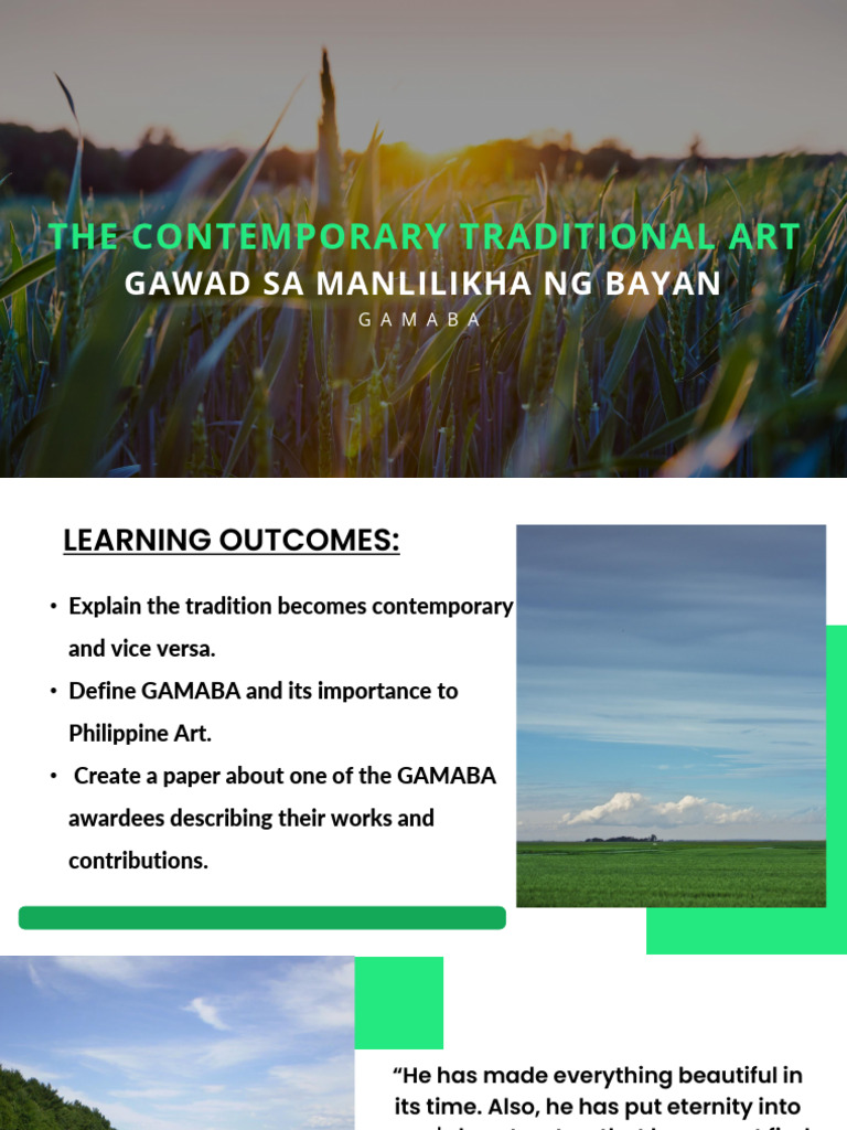 Lesson 4 - GAMABA | PDF