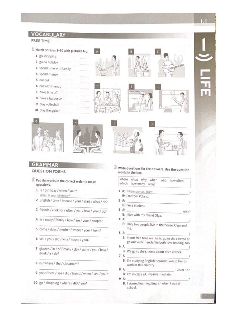 Workbook Unit 1 E III PDF | PDF