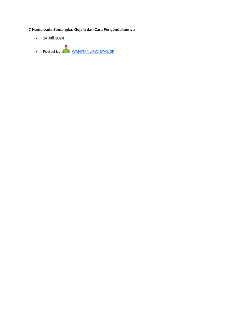 7 Hama Pada Semangka | PDF