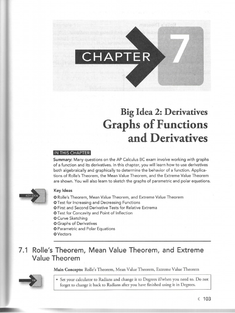 Chap 7 Graphs of Functions and Derivatives 6 | PDF