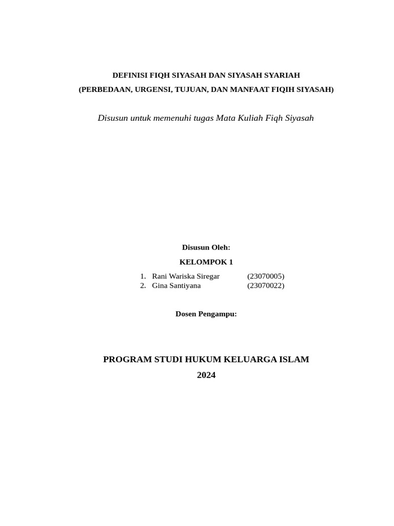 Makalah Rani Wariska Siregar | PDF