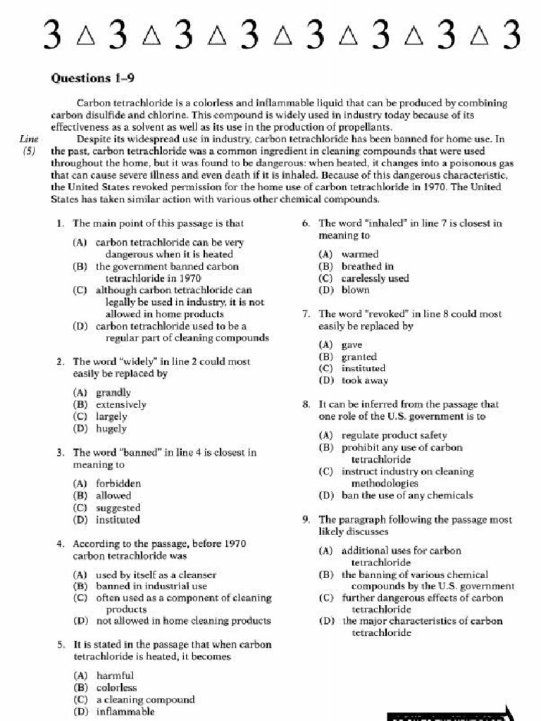 16-21. TOEFL Pre - Test | PDF