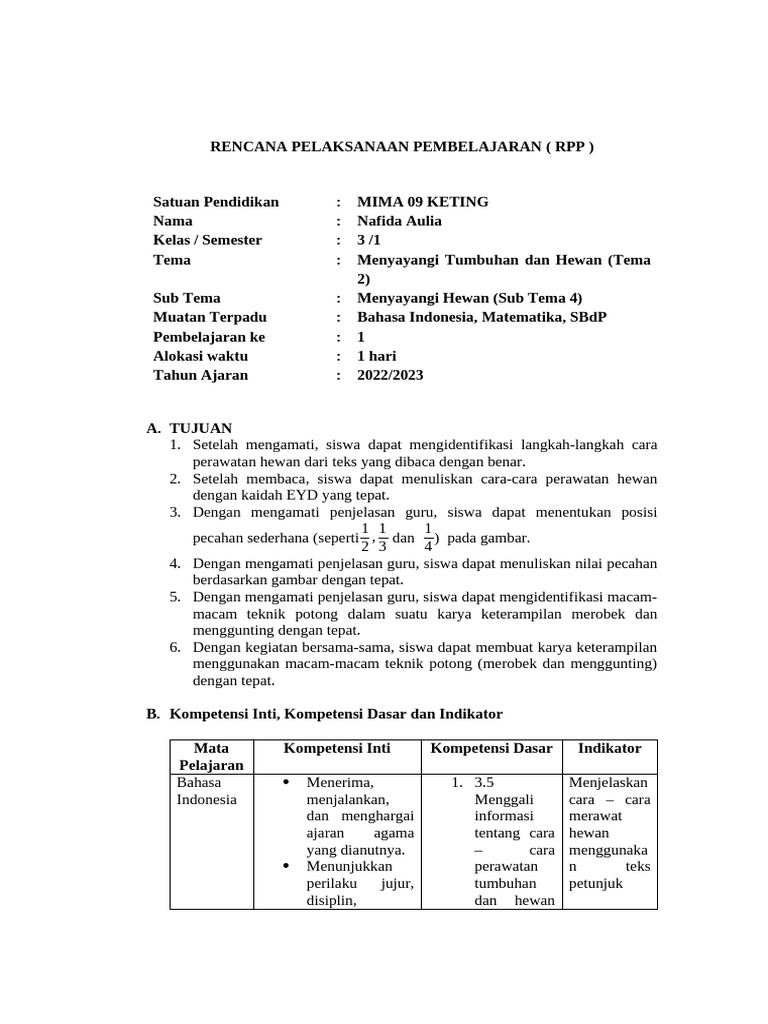 RPP, PPL-2 (Tema 2 Sub 4 Pem.1) | PDF