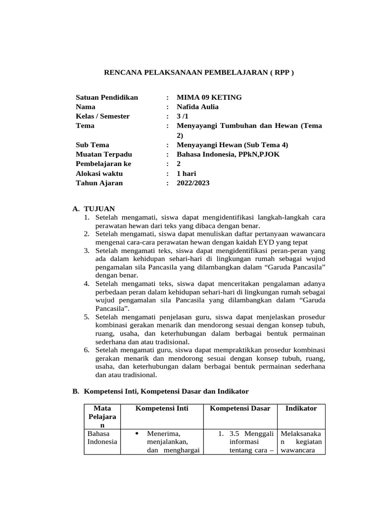 RPP, PPL-2 (Tema 2 Sub 4 Pem.2) | PDF