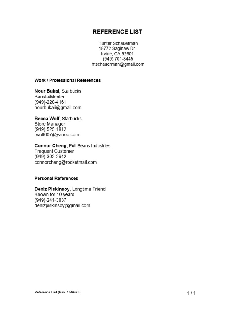 Reference List | PDF