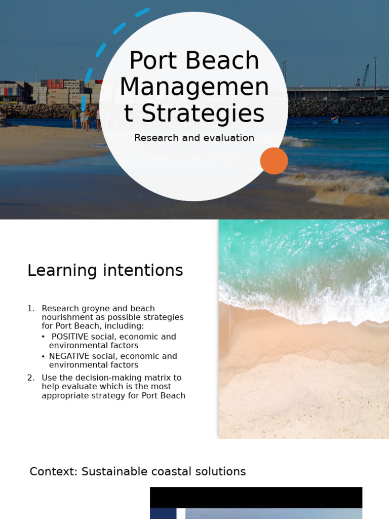 1.1 Port Beach Management Strategies | PDF