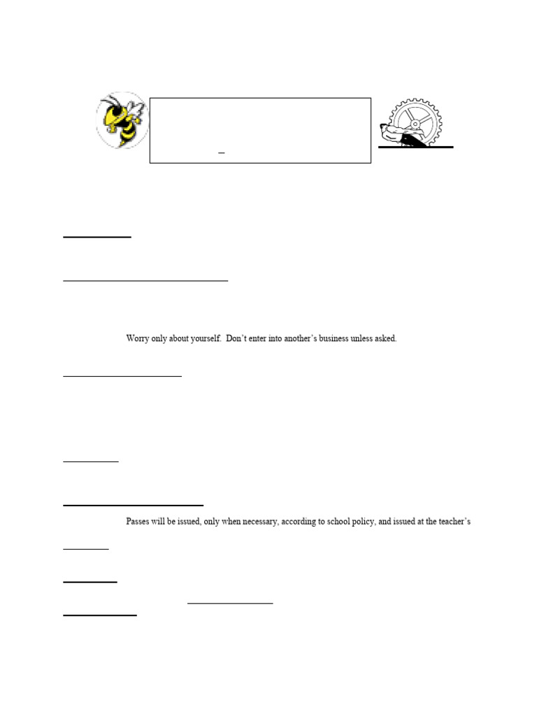 Classroom Management Plan | PDF