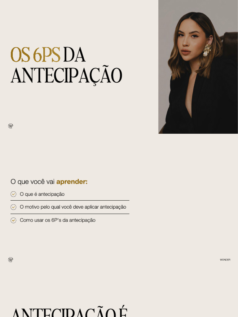 Aula 3. Os 6Ps Da Antecipação | PDF
