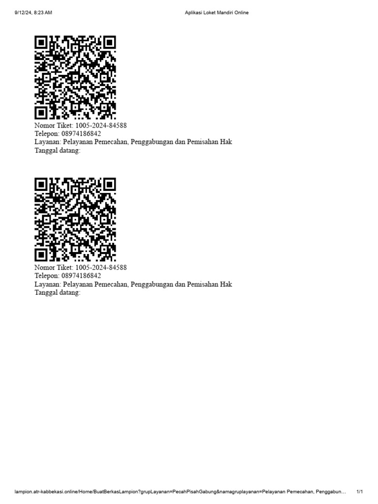 Loket Mandiri Online SUWARNA | PDF