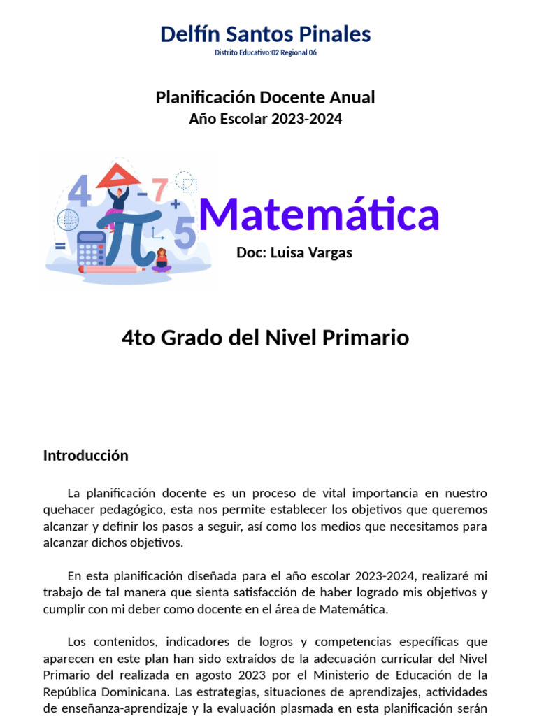 Matematica 4to Primaria | PDF