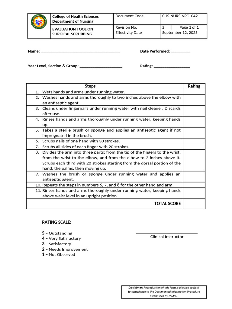 2 Surgical Scrubbing | PDF