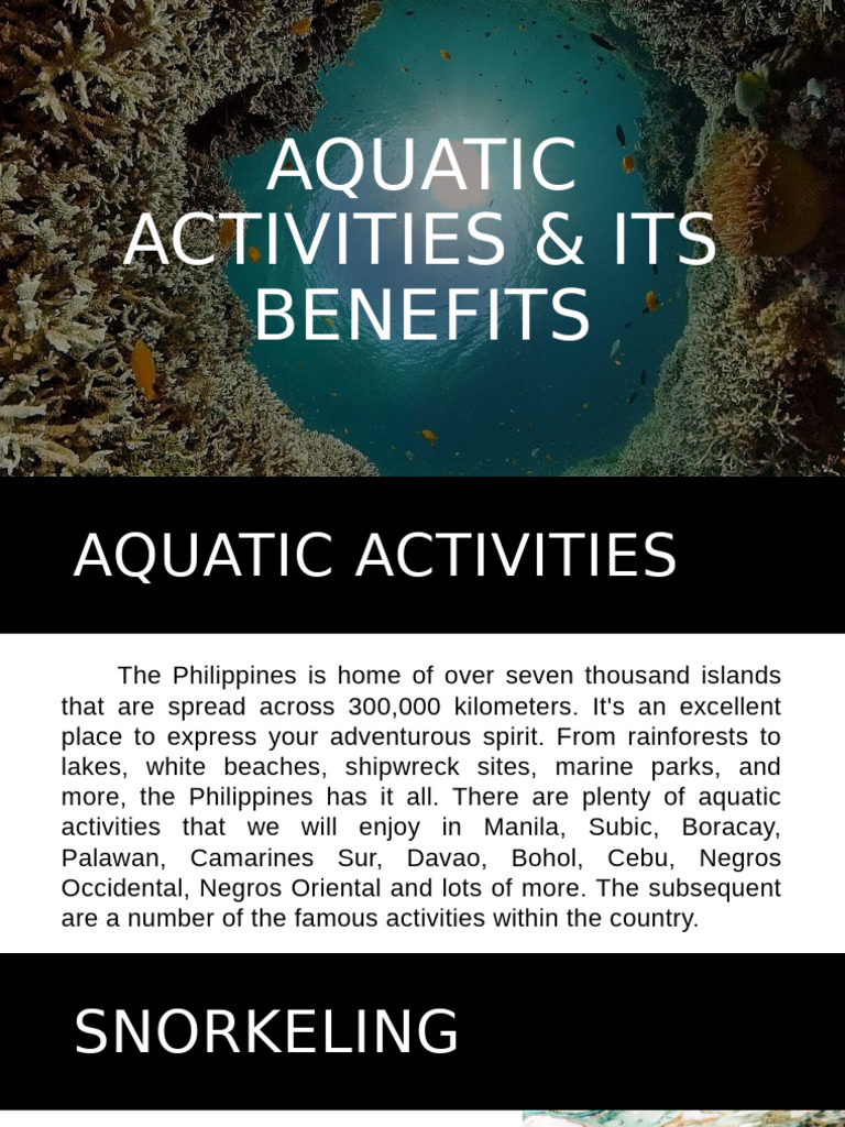 Week 7-8 Aquatic Activities | PDF