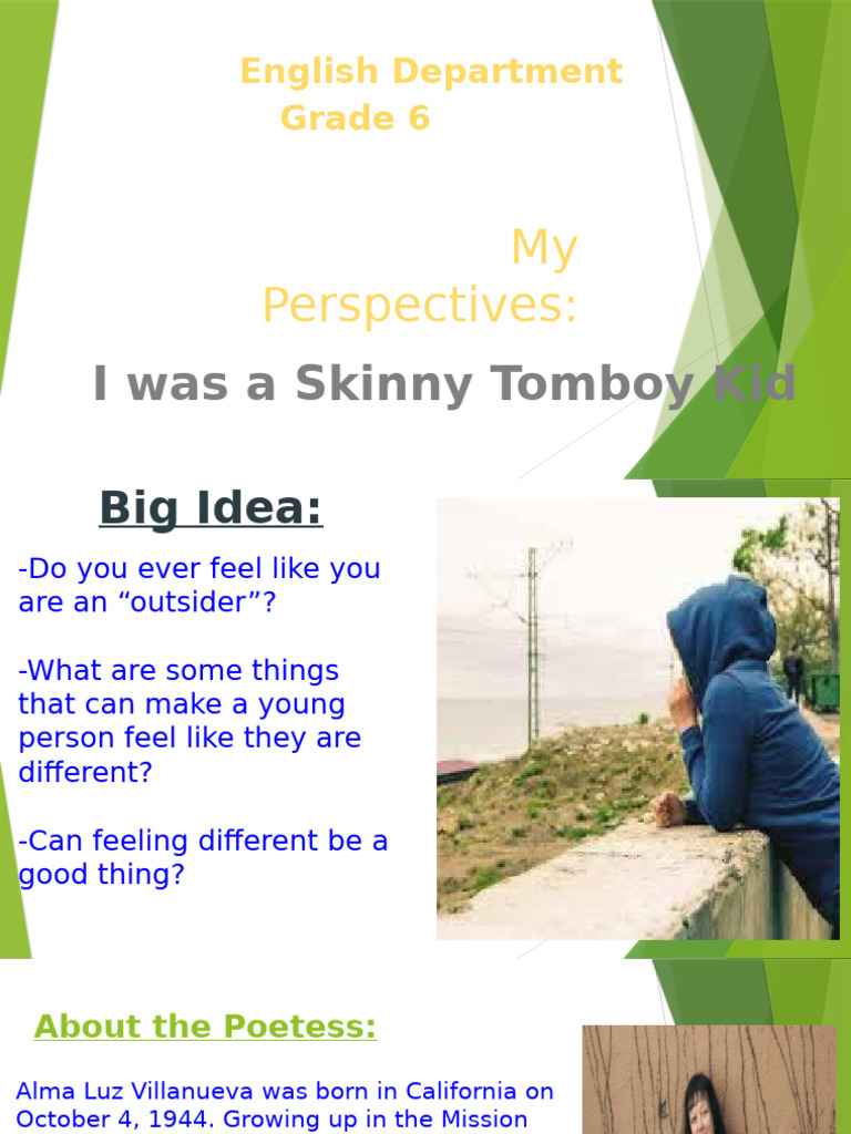 English Department Grade 6: My Perspectives | PDF