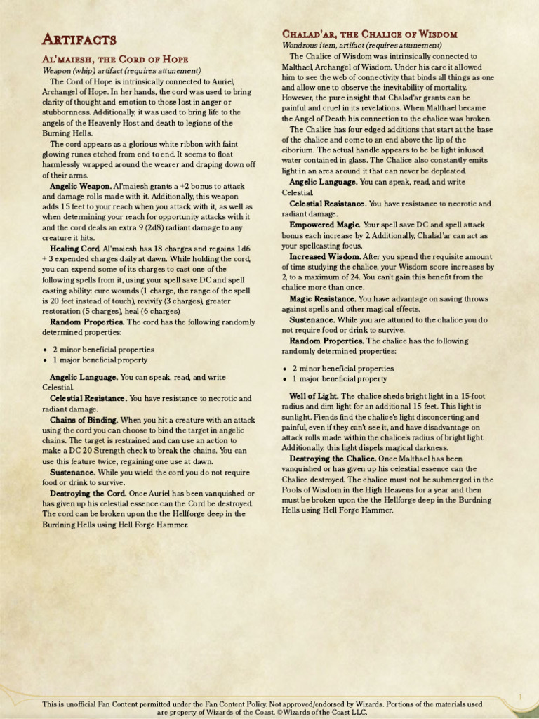 Magic Items - Diablo | PDF