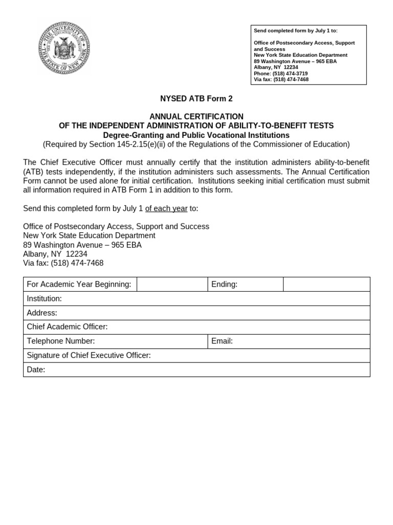 Atb Form 2 2021 - 1 | PDF