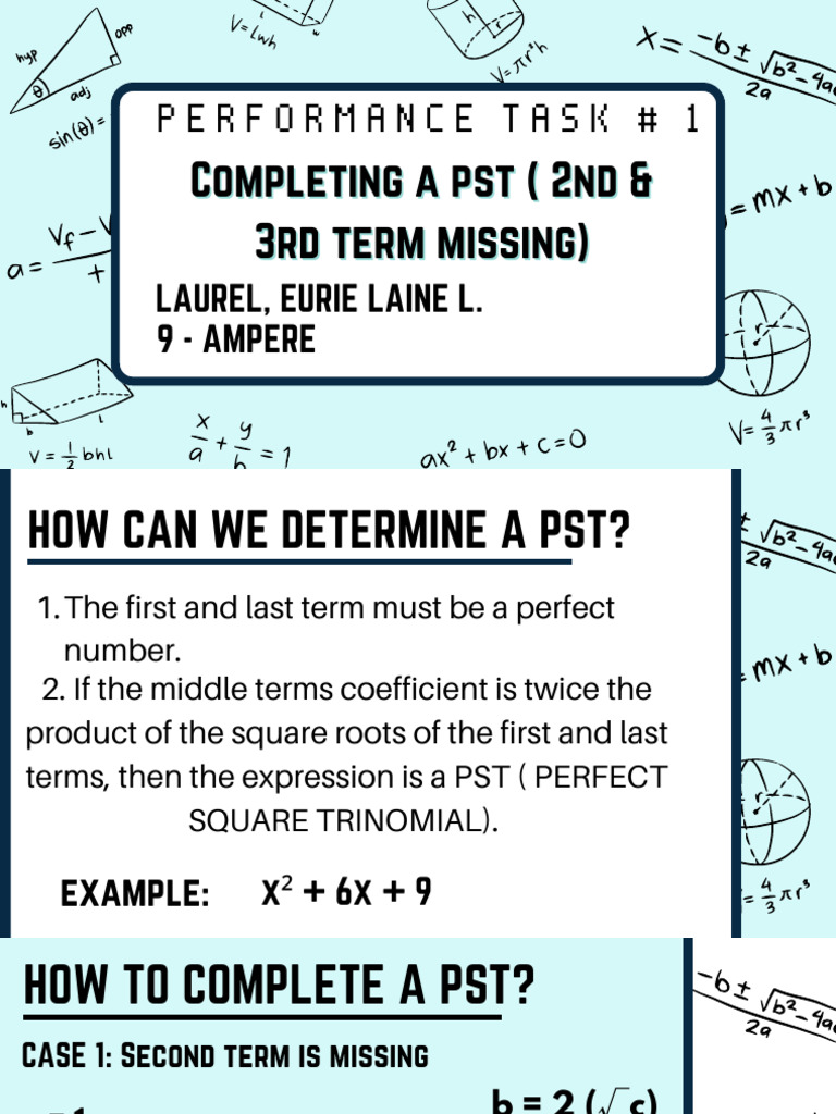 Interpreting Numerical Expressions Math Presentation in Light Blue Math ...