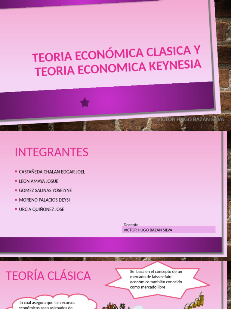 Teoria Económica Clasica y Teoria Economica Keynesia | PDF