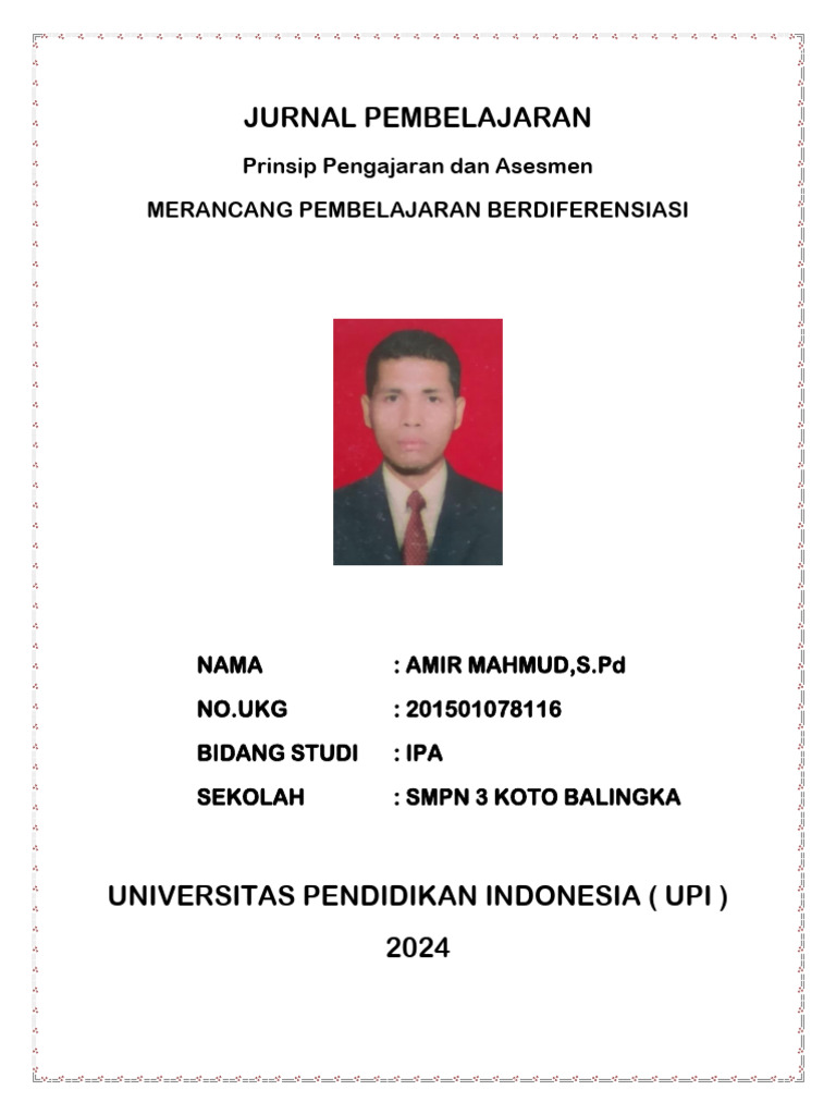 JURNAL PEMBELAJARANKU Amir Mahmud | PDF