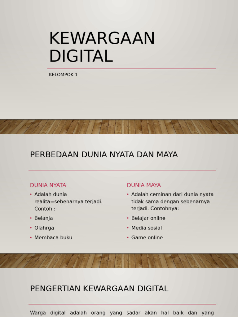 Kewargaan Digital: Kelompok 1 | PDF