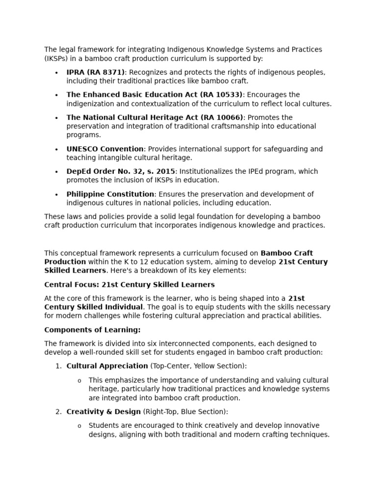 The Legal Framework For Integrating Indigenous Knowledge Systems and Practices | PDF ...