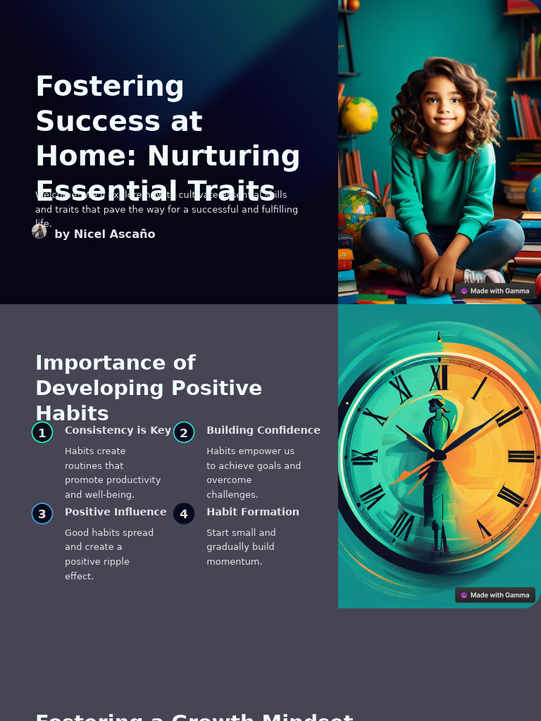 Fostering Success at Home Nurturing Essential Traits | PDF | Mindset ...