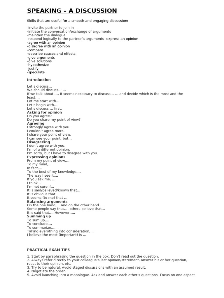 Speaking Notes | PDF