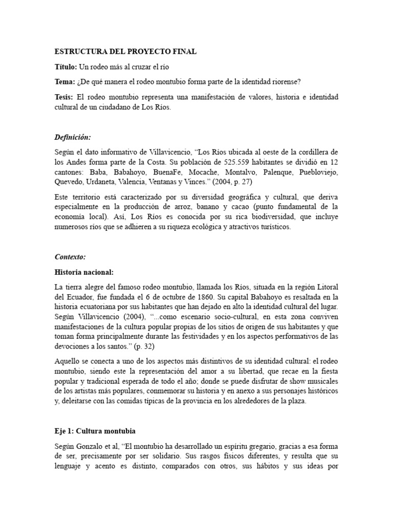 Estructura Del Proyecto Final. Gelenyhuayamave | PDF
