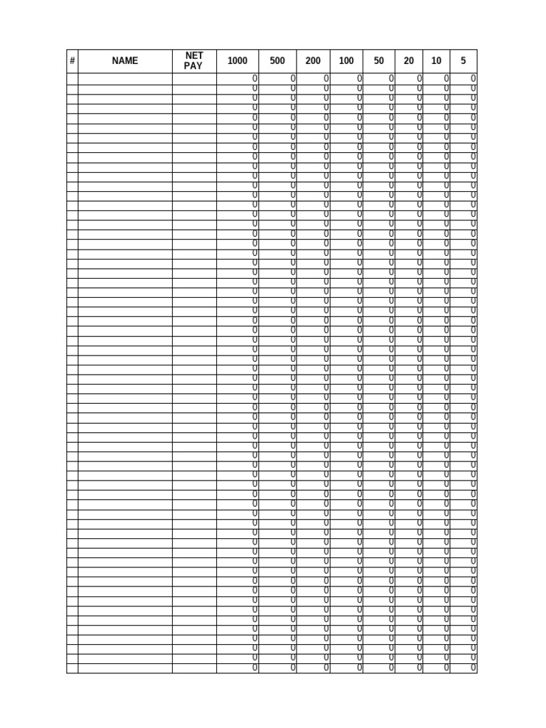 Cash Format 2024 | PDF
