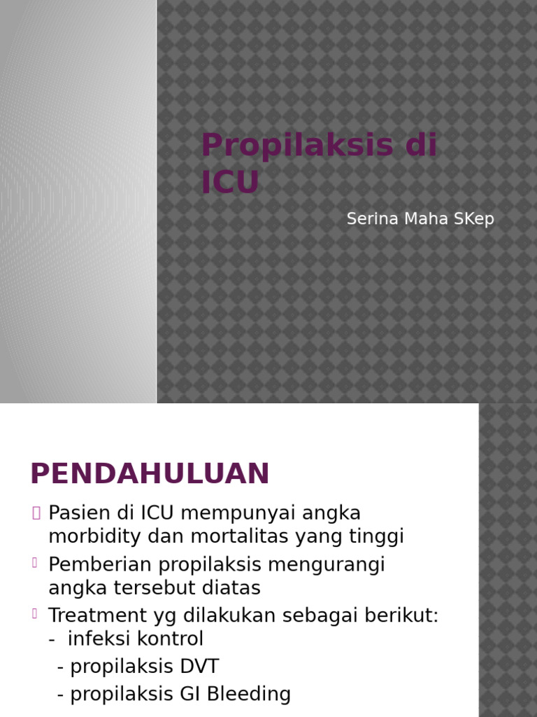 Infection Control in ICU | PDF