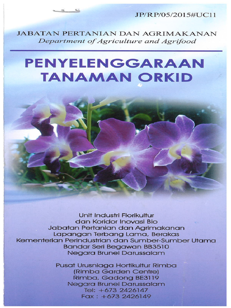 Penyelenggaraan Tanaman Orkid | PDF