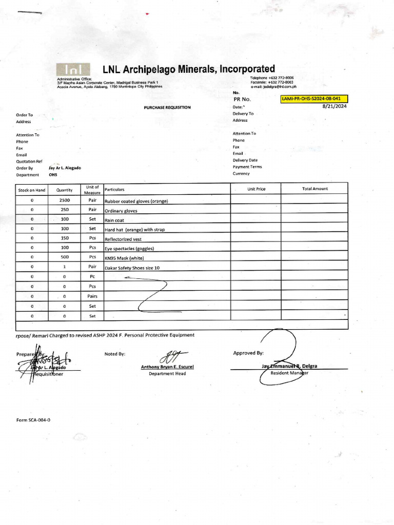 Lami PR Ohs S2024 08 041 | PDF